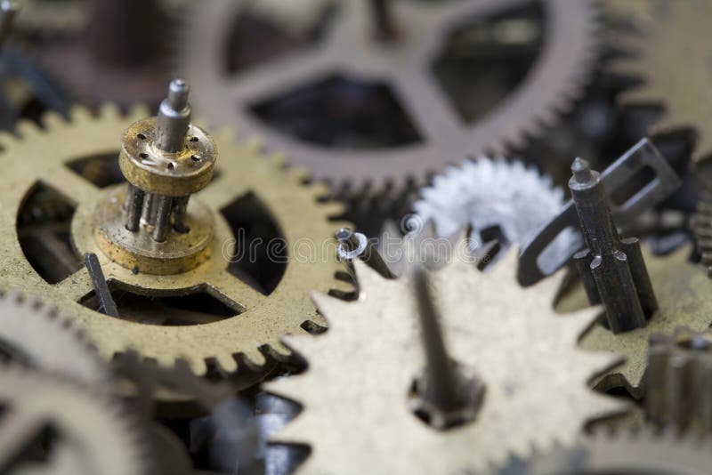 Parts of clock stock image. Image of engineering, circle - 8930439