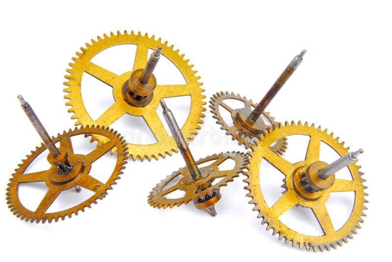 Parts of clockwork stock photo. Image of iron, antique - 37615528