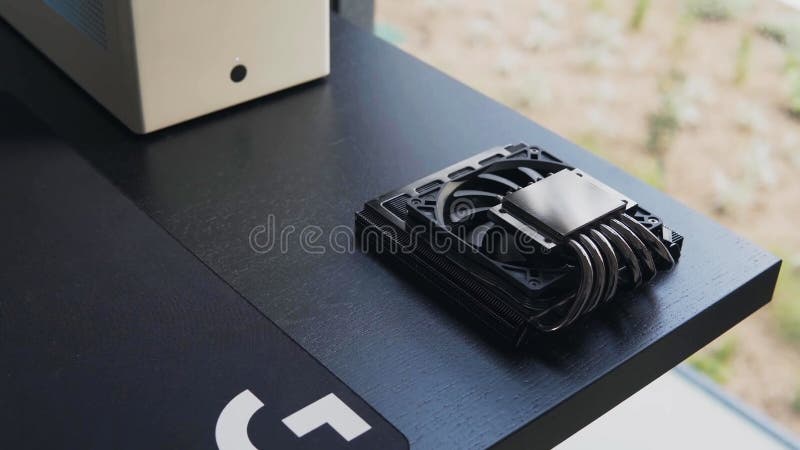 Parts for Cooling Computer Equipment Stock Photo - Image of closeup ...