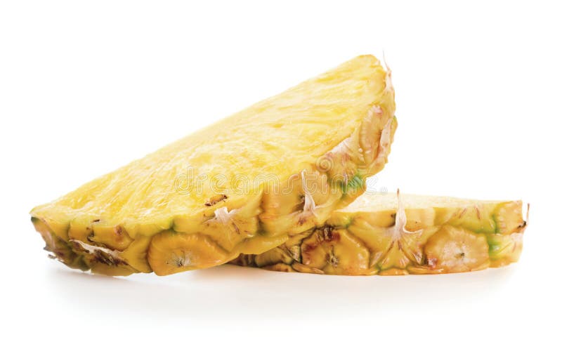 Parts d'ananas d'isolement image stock. Image of ananas - 127565625