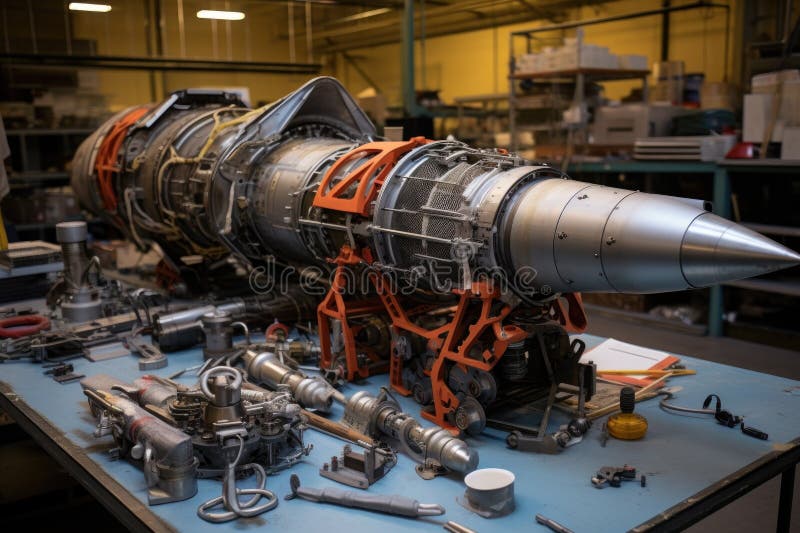 Parts of a Disassembled Reusable Rocket Stock Illustration ...