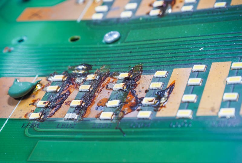 Parts Electronics Short Circuit. Stock Photo - Image of parts, pattern ...