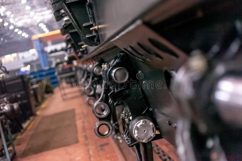 Parts of an Factory Machinery Abstract Stock Image - Image of pinion ...