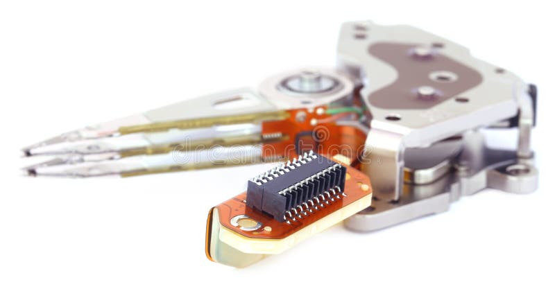 Parts of a hard disk stock image. Image of computer, reader - 62661999