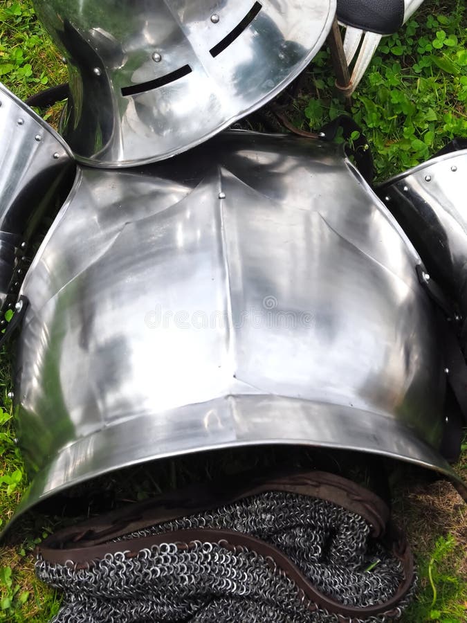 Parts of a Knight S Armor from the Middle Ages Stock Image - Image of ...