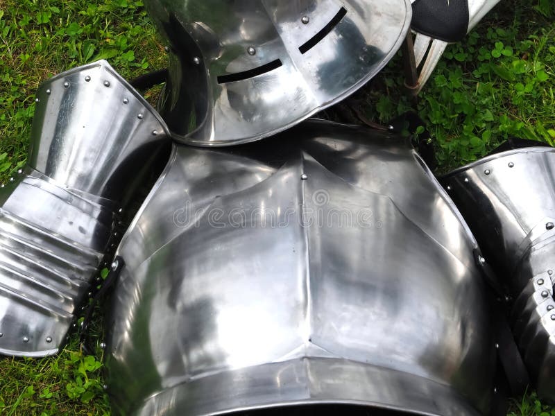 Parts of a Knight S Armor from the Middle Ages Stock Image - Image of ...