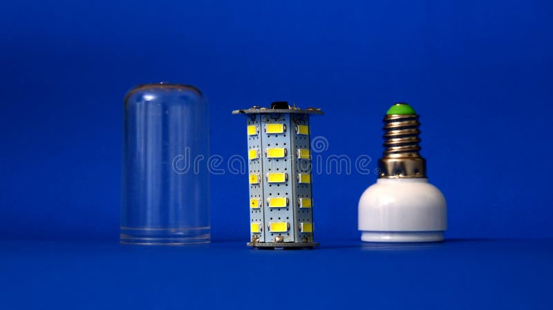 Parts of led light bulb stock photo. Image of economical - 67747566