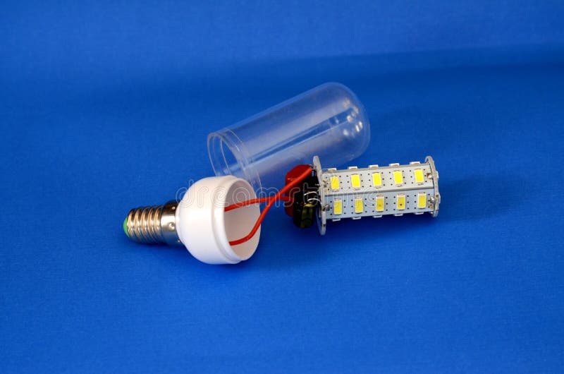 Parts of led light bulb stock photo. Image of lightbulb - 67747714