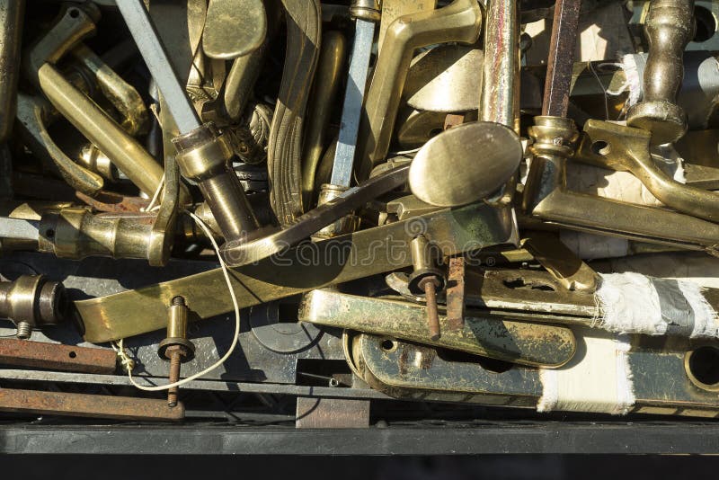 Parts of the Metal Old Door Knobs Stock Photo - Image of power, robust ...