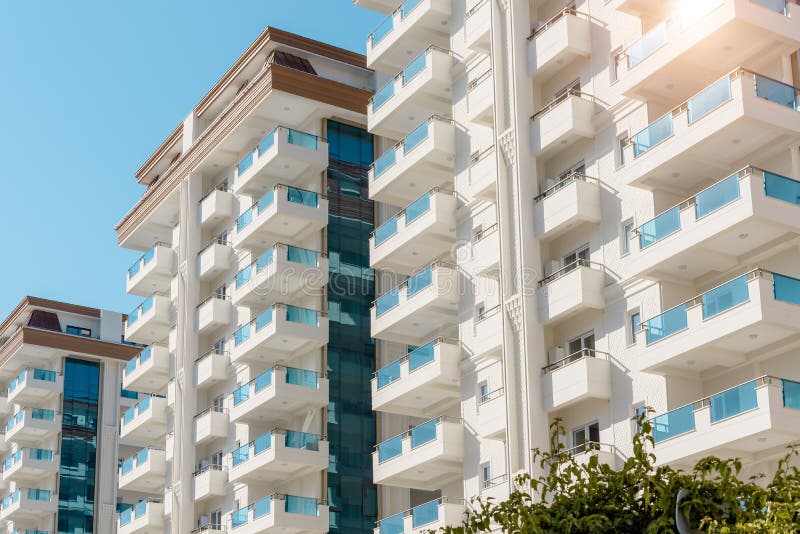 Modern High-rise Buildings in a Residential Complex, Turkey Stock Image ... Modern High-rise Buildings in a Residential Complex, Turkey Stock Image ...
