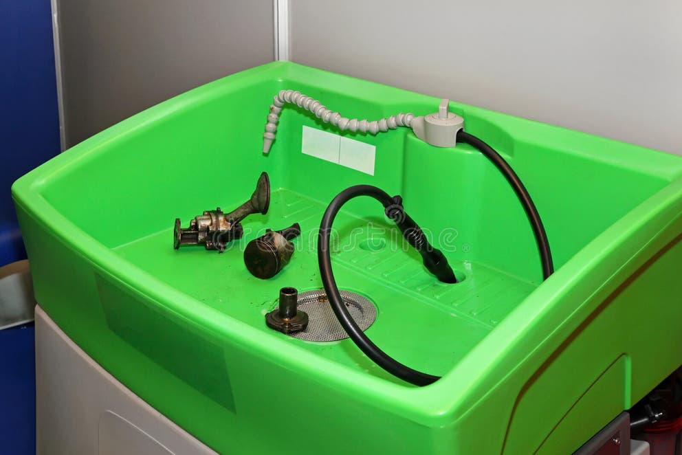 Parts washer stock image. Image of washer, dirty, garage - 26170859