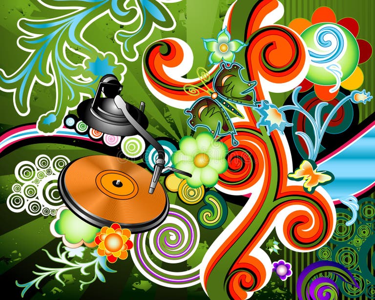 Turntable Party Stock Illustrations – 18,864 Turntable Party Stock ...