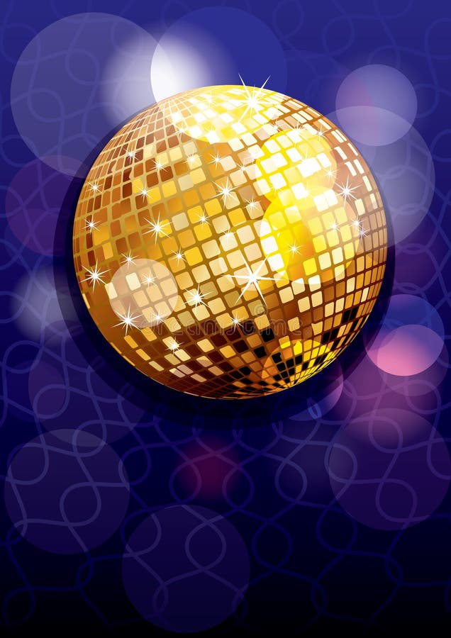 Disco-ball background stock vector. Illustration of line - 18829376