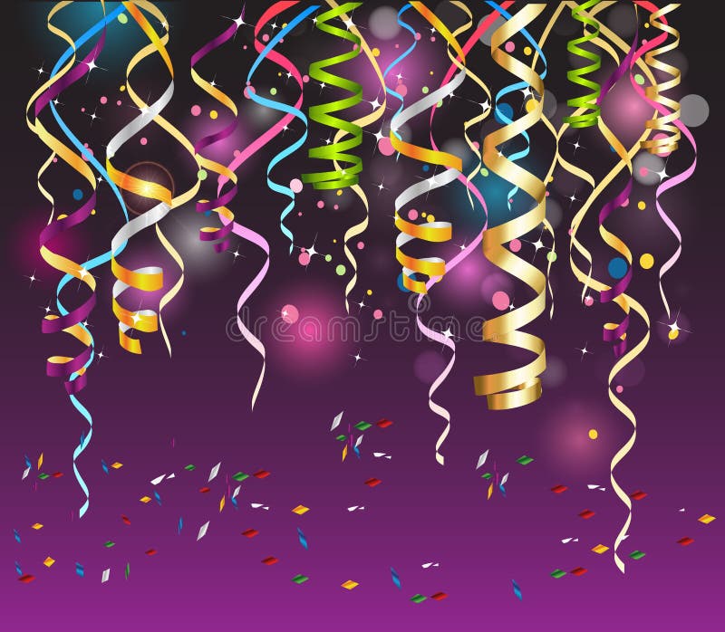 Purple Streamers Stock Illustrations – 1,074 Purple Streamers Stock ...