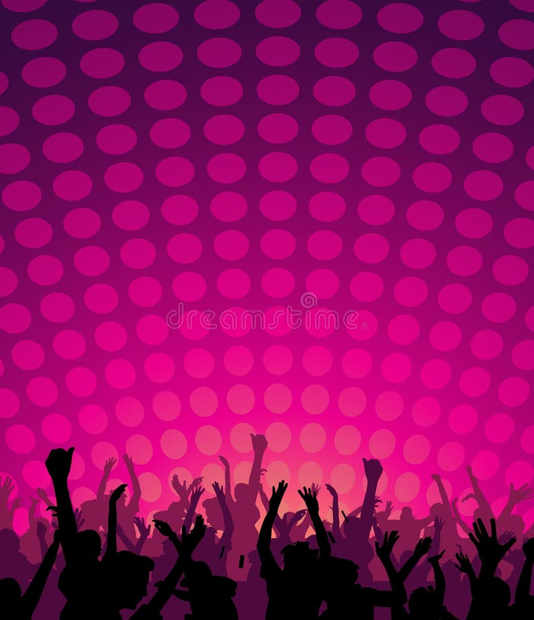 Party people background stock vector. Illustration of silhouettes - 5555400