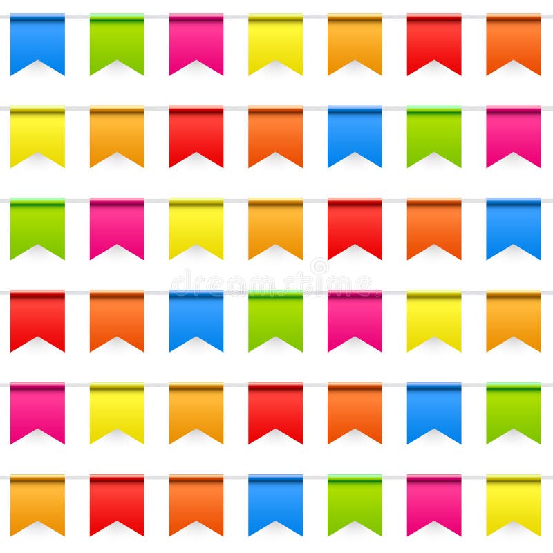 Party Background with Flags Seamless Pattern Stock Vector ...