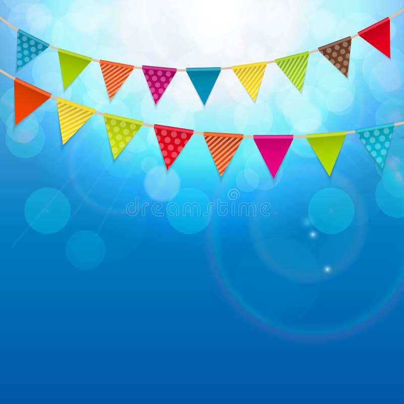 Party Background with Flags Vector Illustration Stock Vector ...
