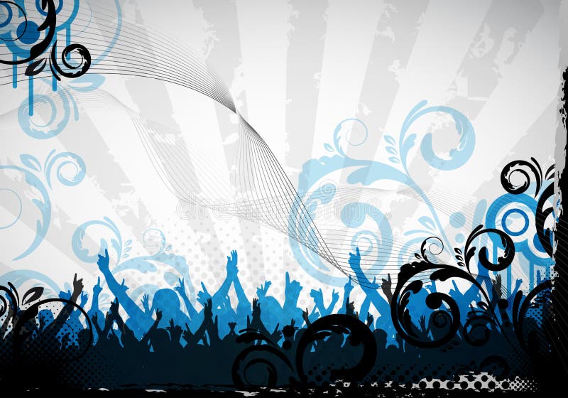 Party Background and Floral Design Stock Vector - Illustration of ...