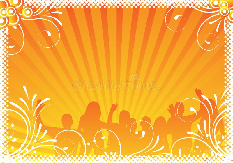 Party background frame stock vector. Illustration of night - 9115588