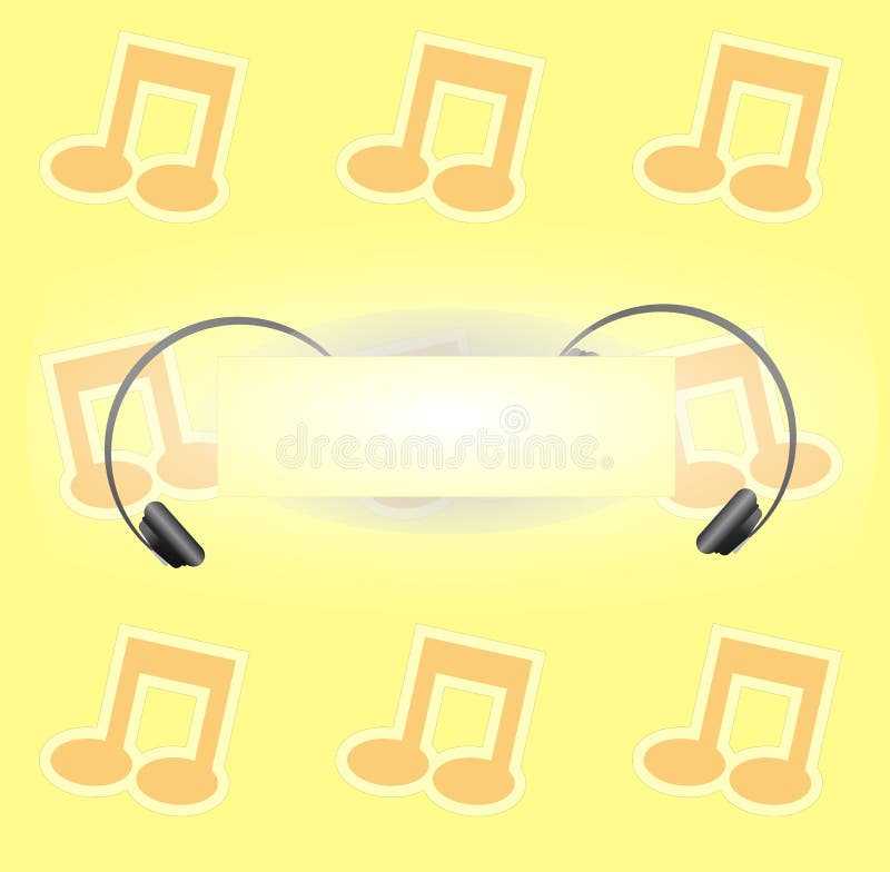 Party Background with Music Notes Stock Vector - Illustration of ...