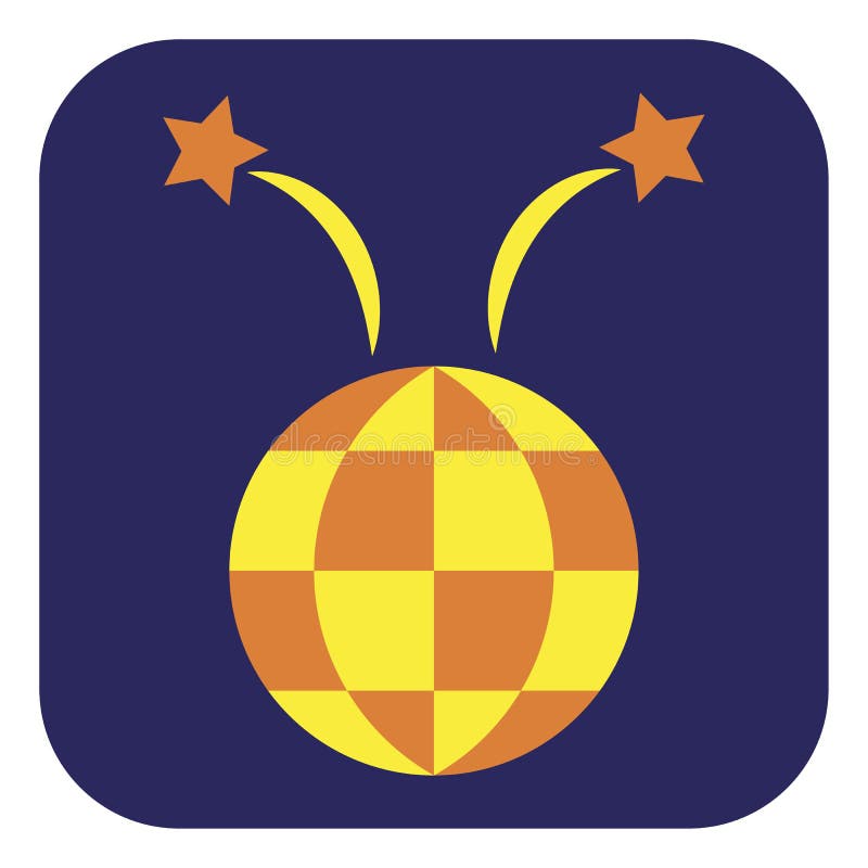 Party ball, icon stock vector. Illustration of template - 261076552