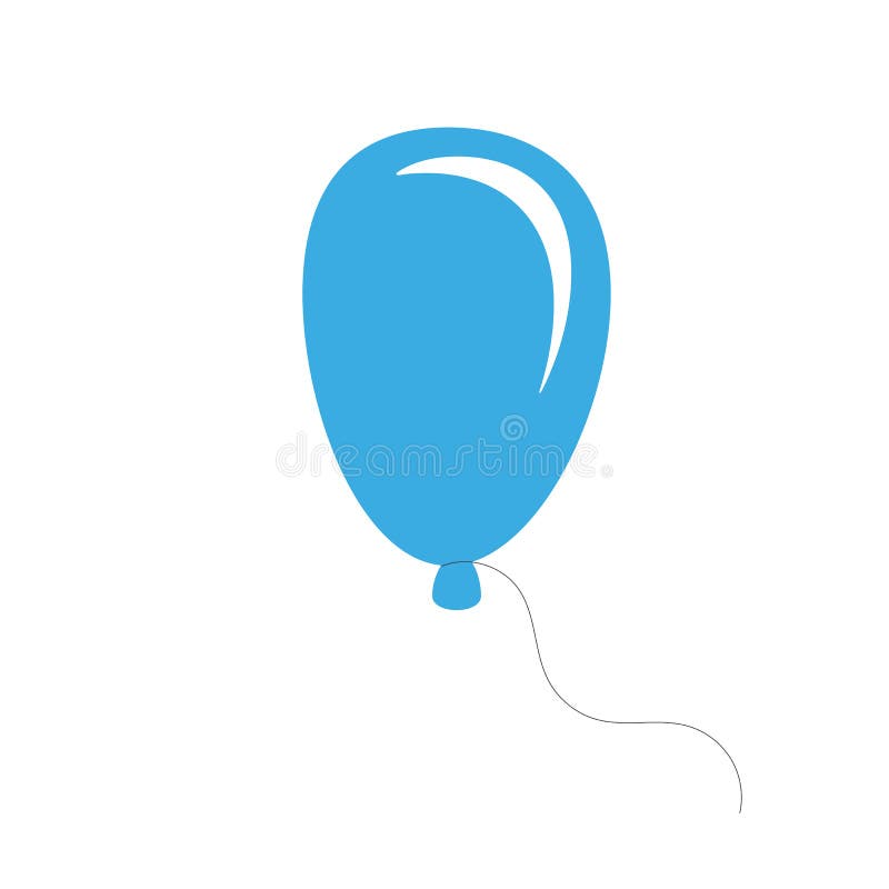 Party Balloon Icons Isolated on White Background Stock Vector ...
