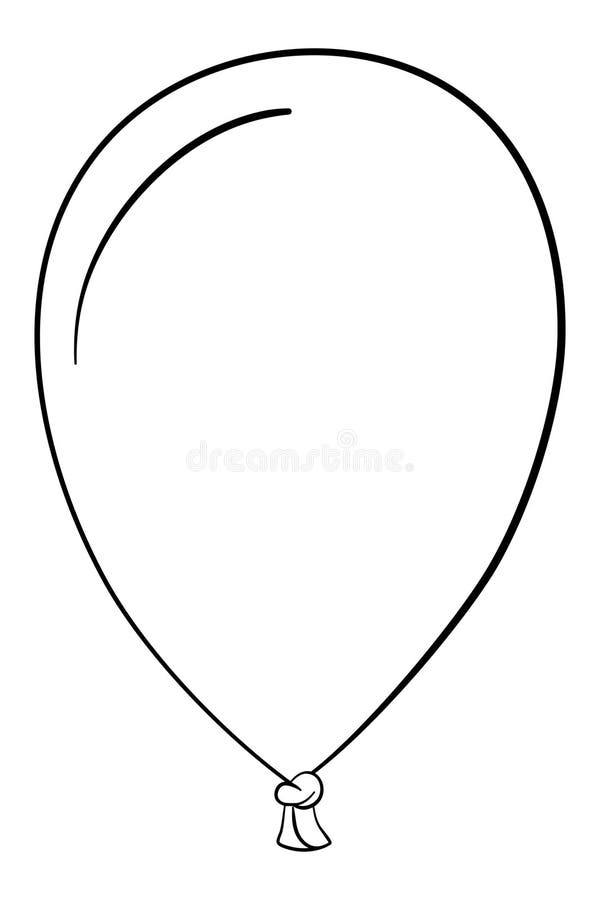 Party Balloon Line Art Vector Stock Vector - Illustration of balloon ...
