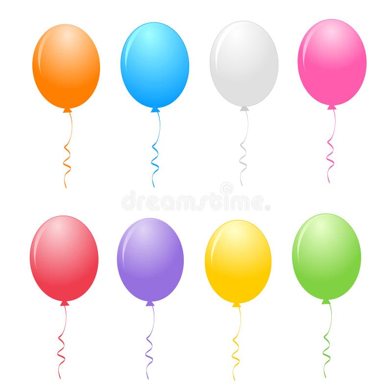 Party balloons stock vector. Illustration of colorful - 2579529