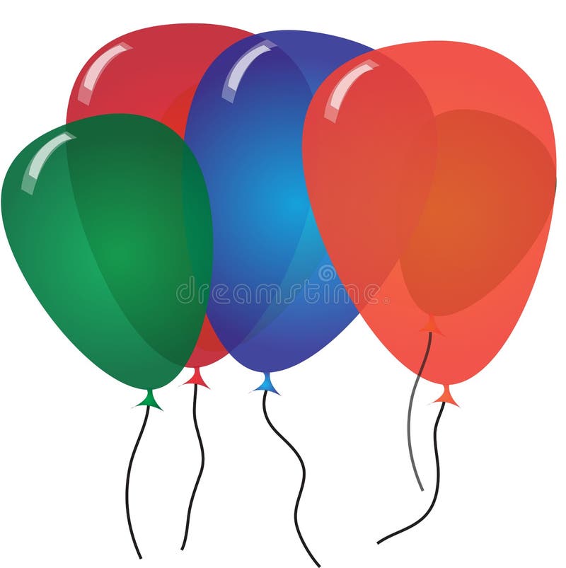 Party Balloons stock illustration. Illustration of party - 36863479