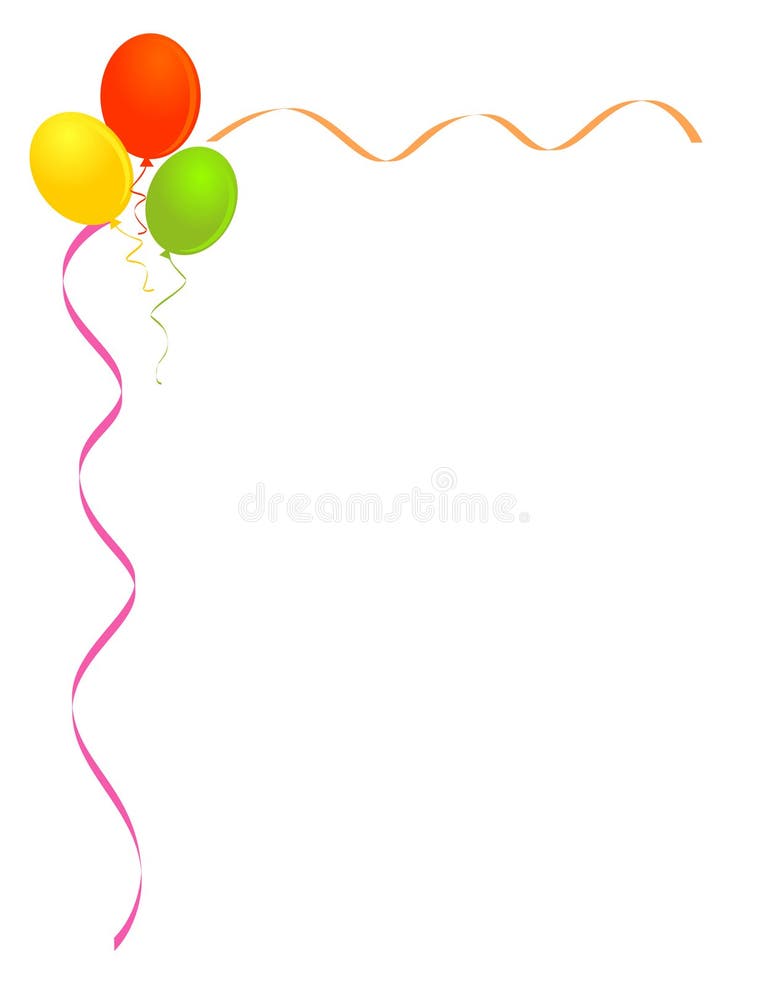 Rainbow Balloon Border Stock Illustrations – 629 Rainbow Balloon Border ...