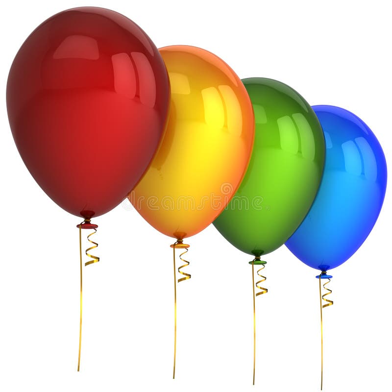 Party Balloons (Hi-Res) stock illustration. Illustration of ...
