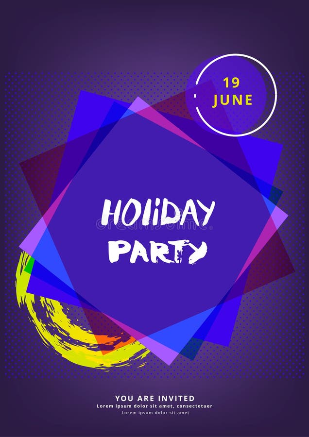 Party Banner. Vector Illustration. Stock Vector - Illustration of ...