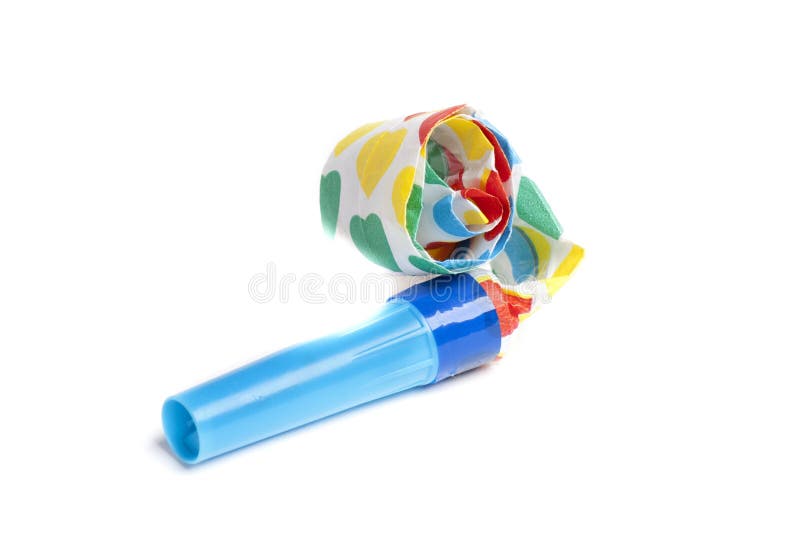 Party blower isolated stock image. Image of noise, celebration - 28468125