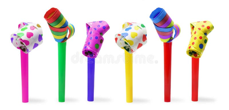 Party Blowers stock image. Image of blowers, still, birthday - 12181717