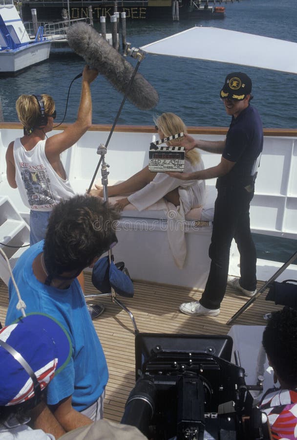 Party on Boat Scene from Set of Temptation Editorial Photography ...