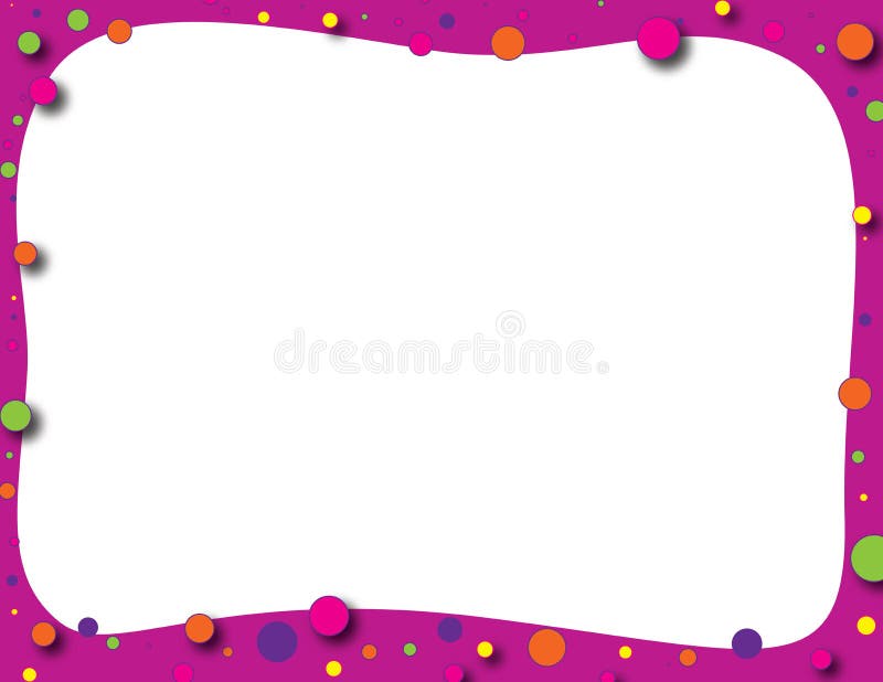 Party Border stock illustration. Image of colorful, bunch - 9826324