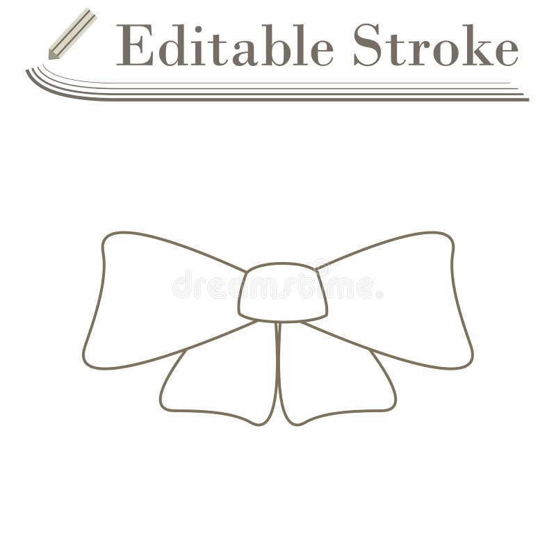 Party Bow Icon stock vector. Illustration of greeting - 202074447