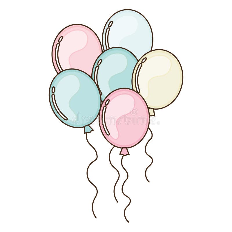 Party Bubbles Celebration Icon Stock Vector - Illustration of isolated ...