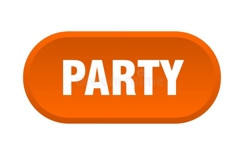 Party button stock vector. Illustration of stamp, sticker - 158485959