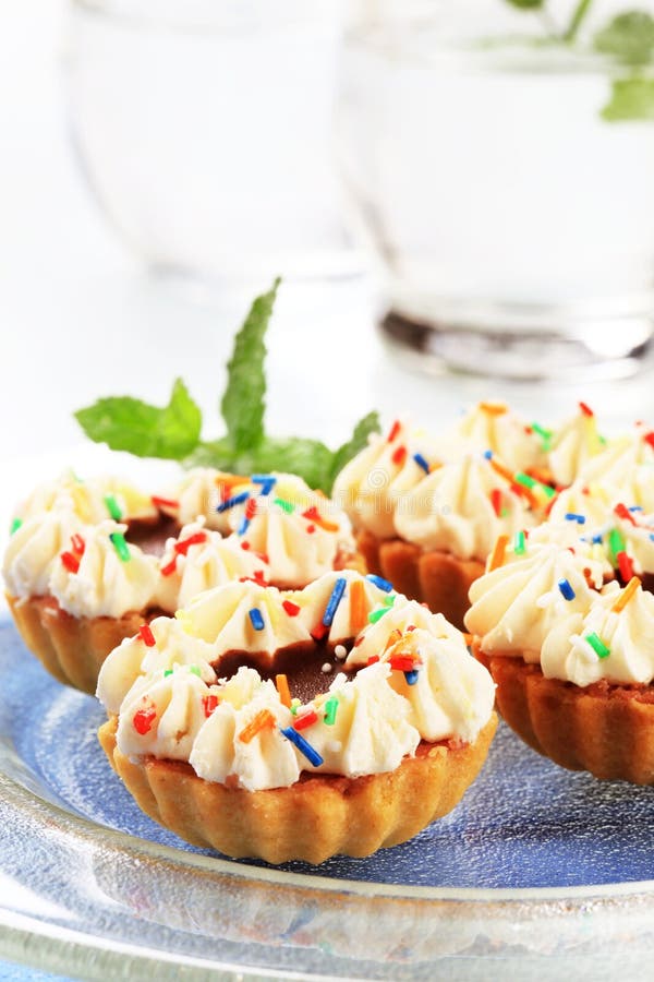 Party cakes stock photo. Image of dessert, swirls, biscuits - 12221358