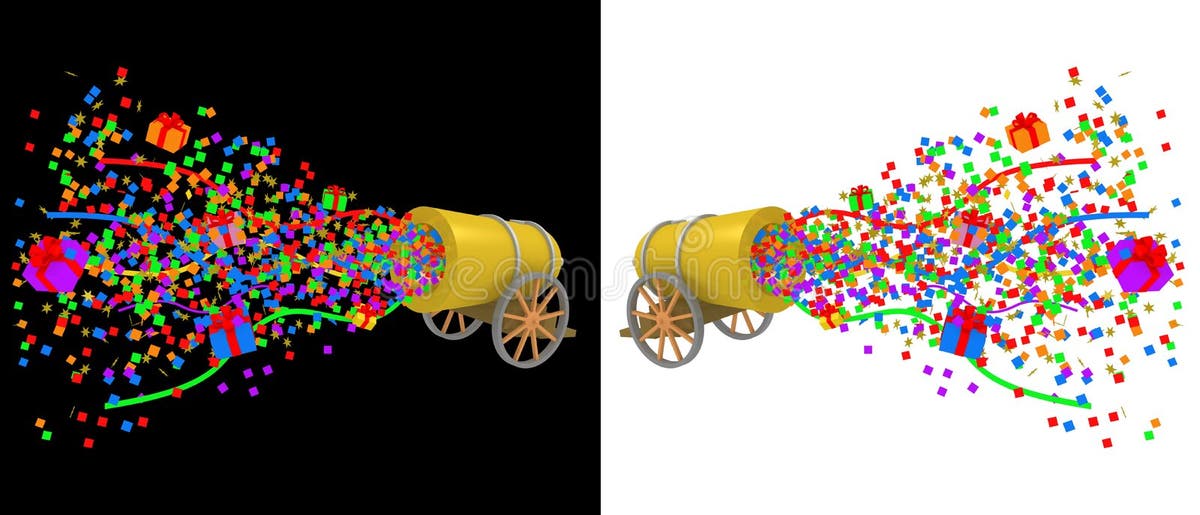 Confetti Cannon Stock Illustrations – 409 Confetti Cannon Stock ...