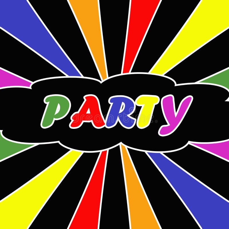 Party card stock illustration. Illustration of abstract - 28064977