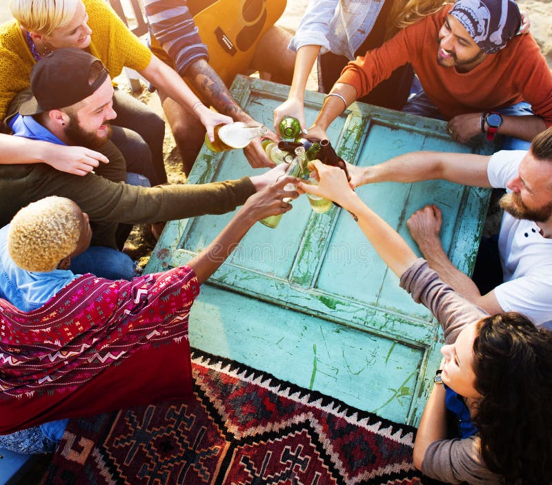 Party Celebrating Celebration Friendship Togetherness Concept Stock ...