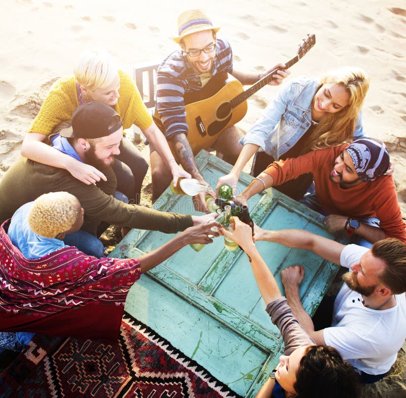 Party Celebrating Celebration Friendship Togetherness Concept Stock ...