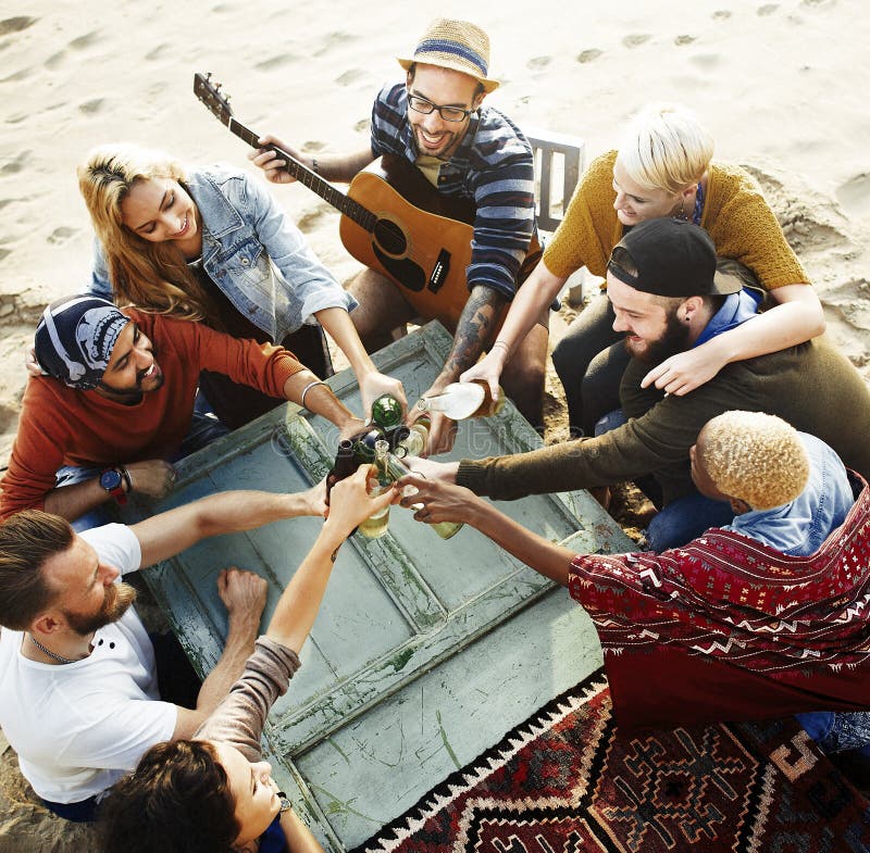 Party Celebrating Celebration Friendship Togetherness Concept Stock ...