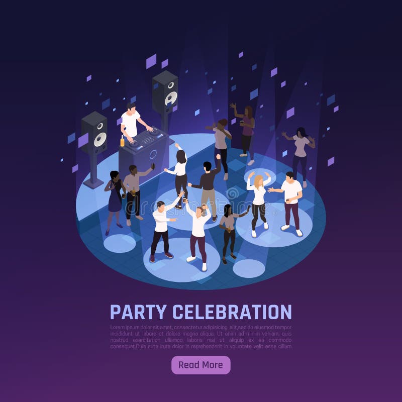 Party Celebration Dancefloor Background Stock Illustration ...