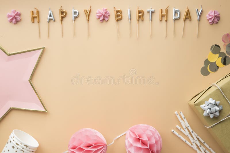 Party Celebration Happy Birthday Frame Stock Photo - Image of ...