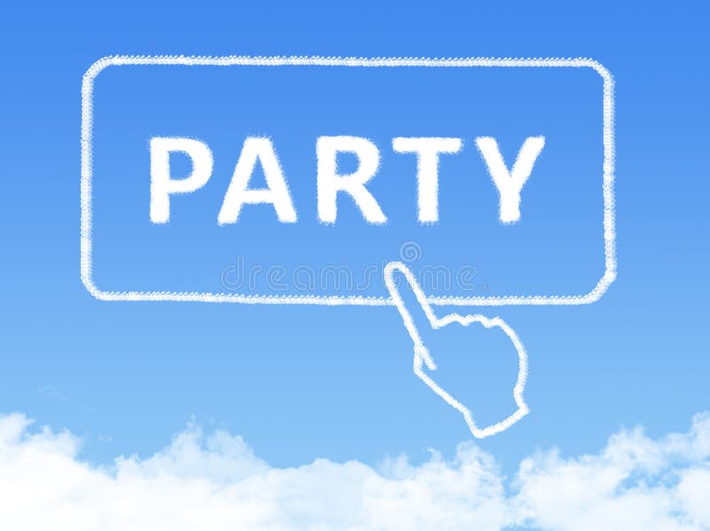 Party cloud shape stock image. Image of entertainment - 259829891