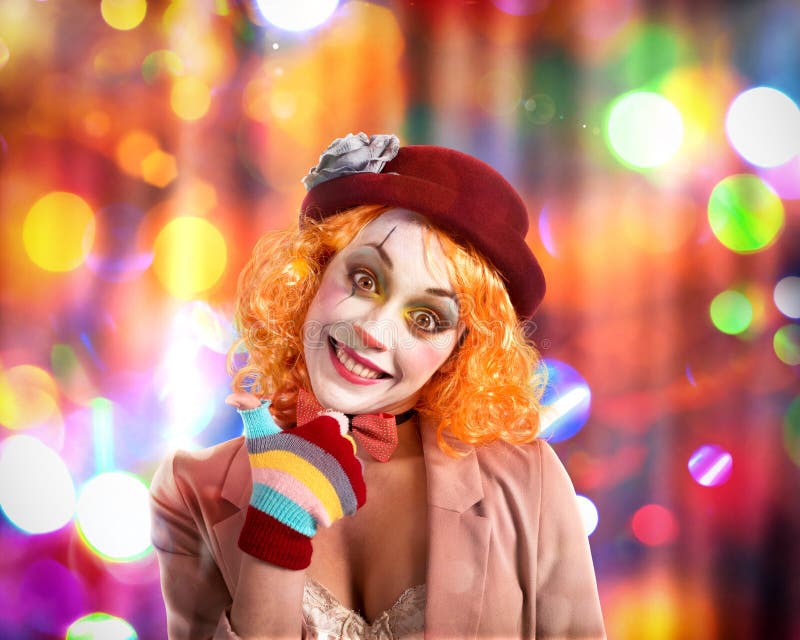 Party clown stock photo. Image of makeup, multicolour - 73888482