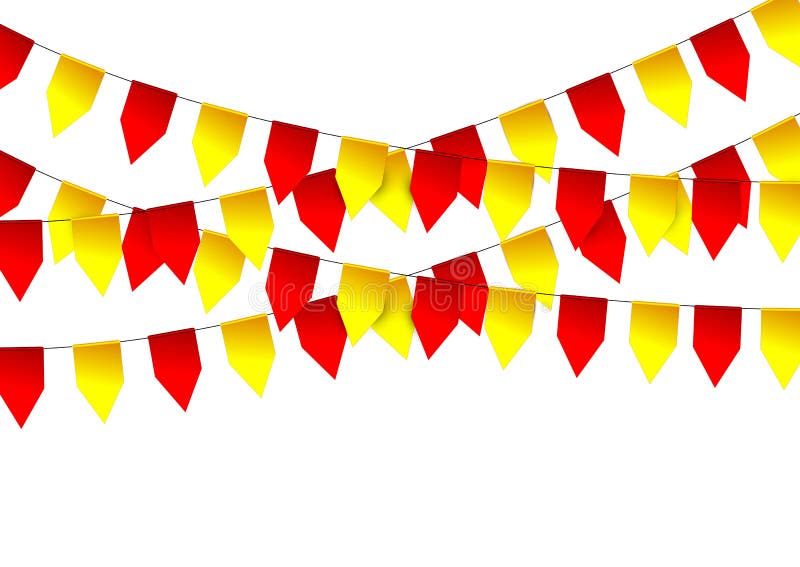 Party colorful flags. stock vector. Illustration of celebrating - 60440755